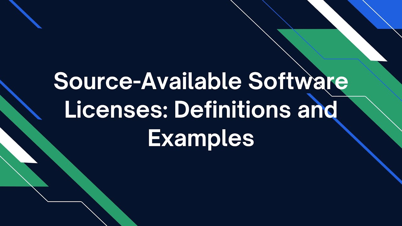 Heather Meeker: Source-Available Licenses and Examples - YouTube