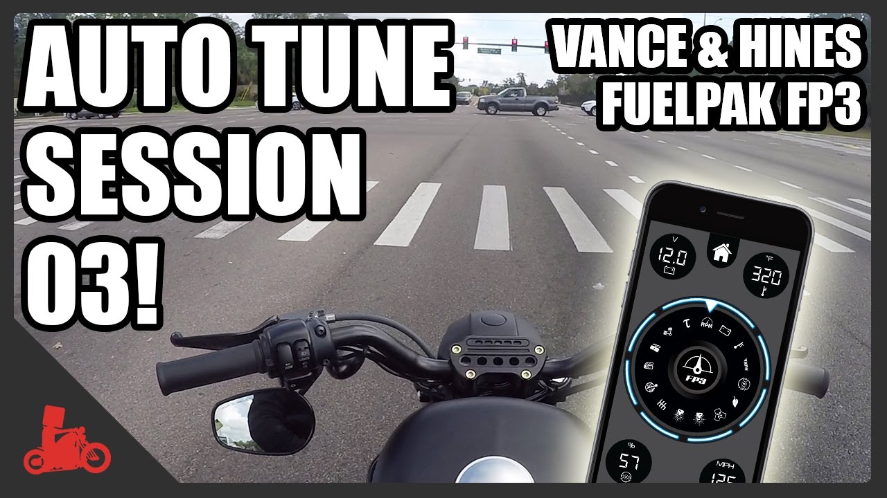 Auto Tune Session 03 - Vance & Hines Fuelpak FP3 - Harley Iron 883 ...