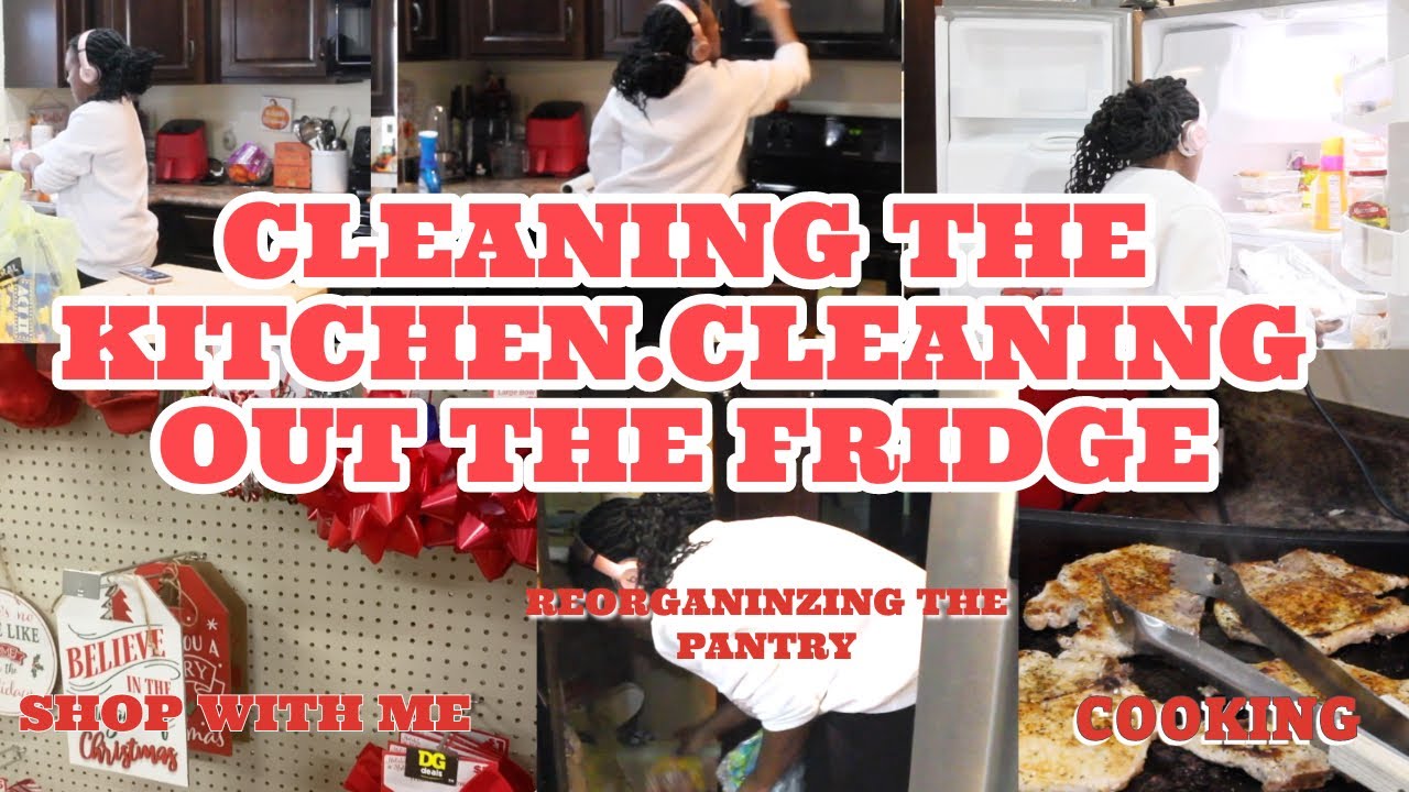 CLEANING THE KITCHEN,CLEANING OUT THE FRIDGE, REORGANIZING THE PANTRY ...