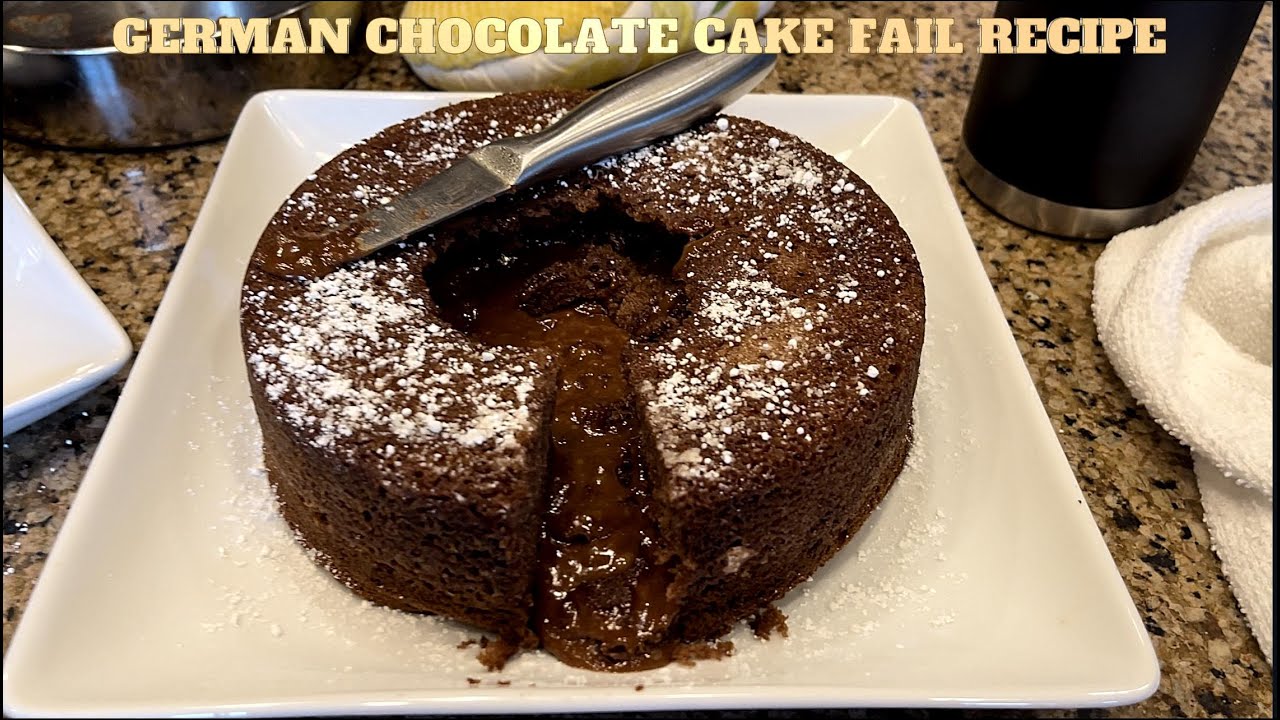 German Chocolate Cake FAIL Recipe - YouTube