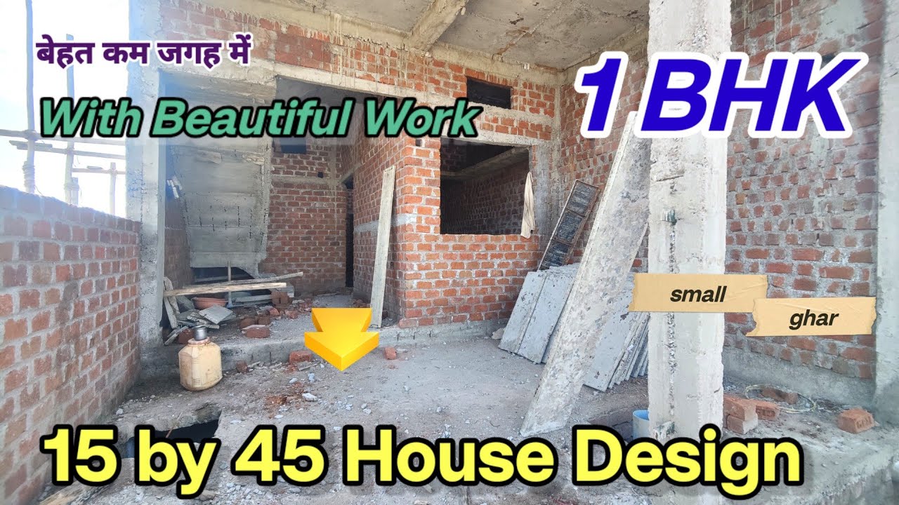 15×45 Home Plan (675) sqft house | 15*45 house design | small house ...