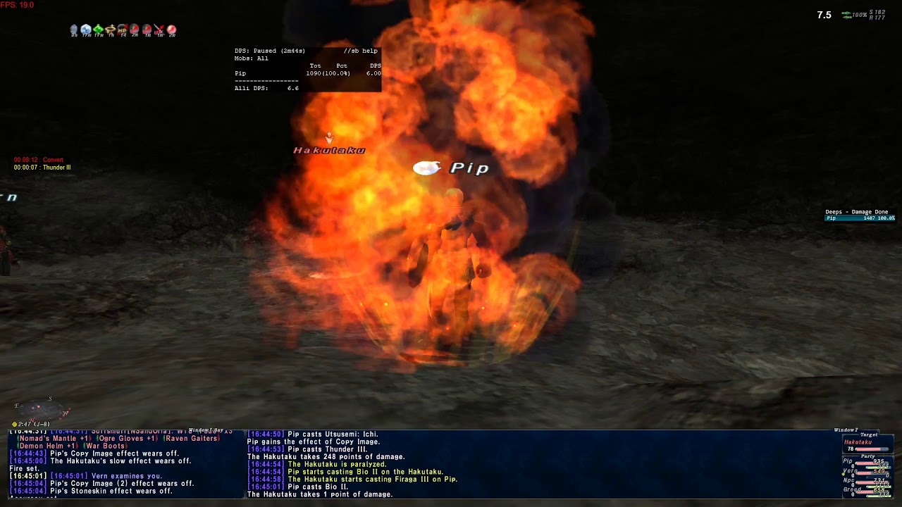 Hakutaku solo Redmage Eden FFXI - YouTube