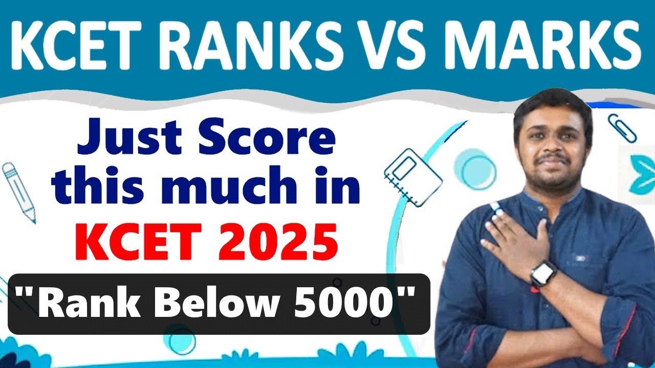 KCET 2025 Rank vs Marks | How to Score Good Rank in KCET 2025 | KCET ...