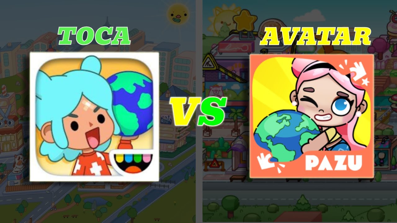 Toca Boca VS Avatar World / Toca Life World VS Pazu - YouTube