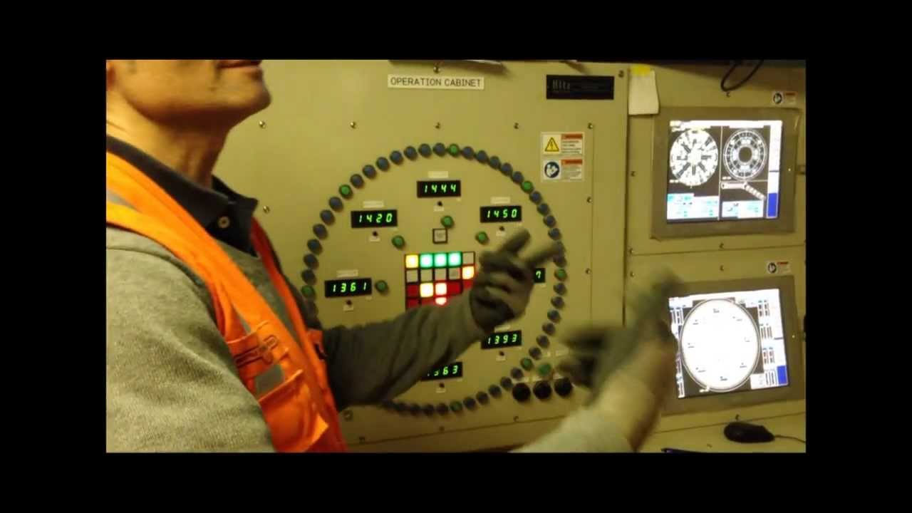 Inside Bertha Tunnel Boring Machine Control Room - YouTube