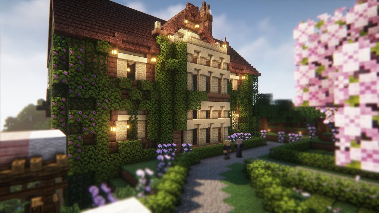 Minecraft - Relaxing Manor house - YouTube
