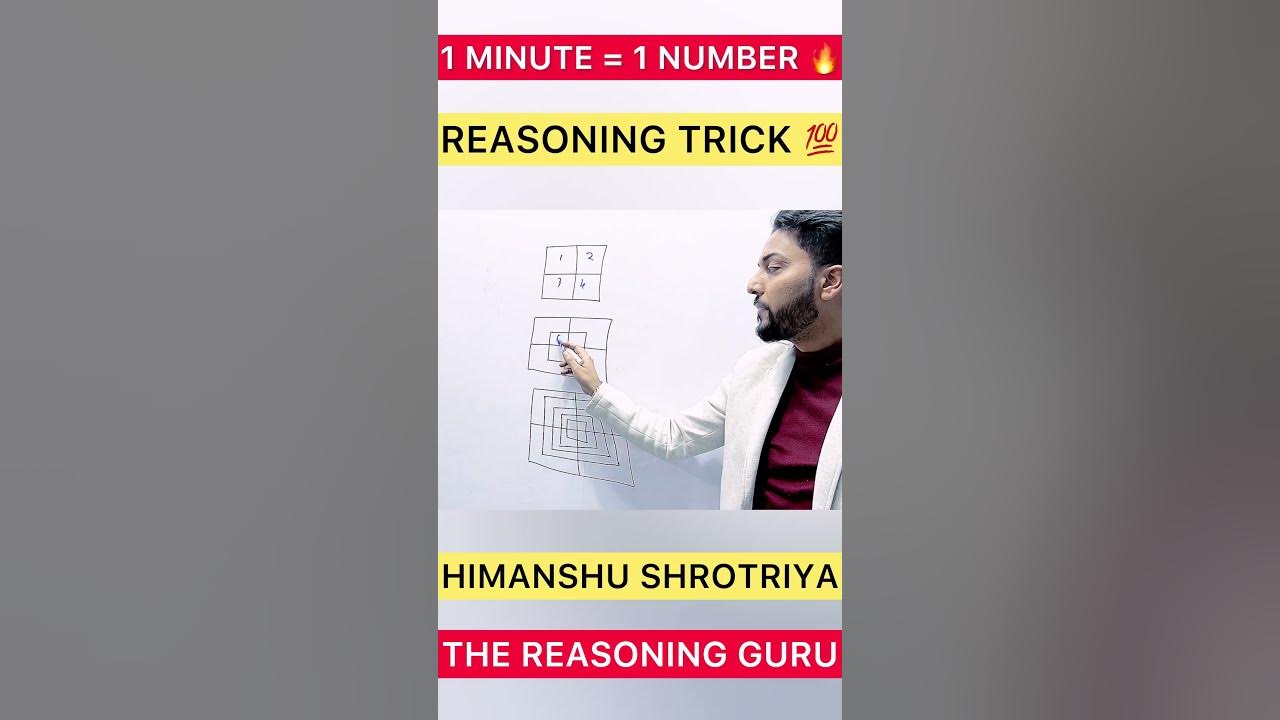 Reasoning Trick 1 Minute 1 Number 💯 By Himanshu Sir Reasoning Himanshusir Shorts Youtube