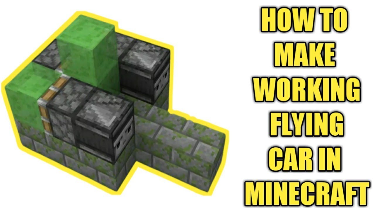 How to make working flying car in Minecraft ( no mods ) in just 1 ...