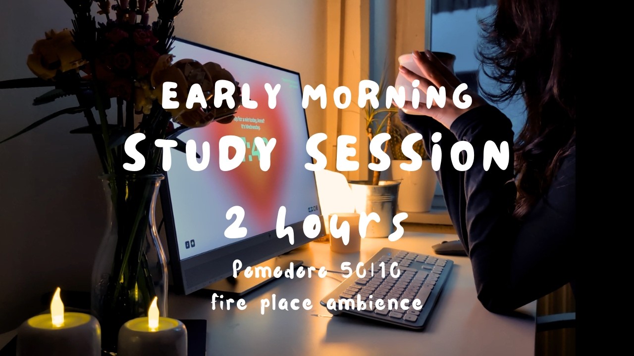 cozy winter morning Study Session, fire crackling ambience⛄Boosts ...