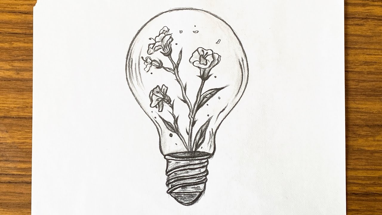 Simple Light Bulb Drawing