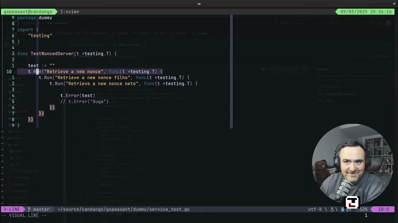 Neovim, corrigindo meu Golang test runner com Treesiter - YouTube