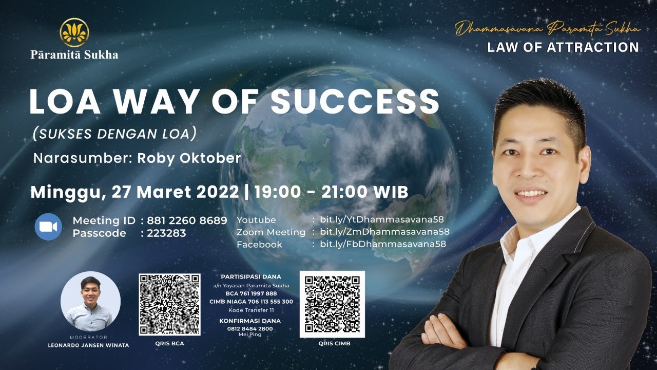 LoA Way of Success (Sukses dengan LoA) - Roby Oktober - YouTube