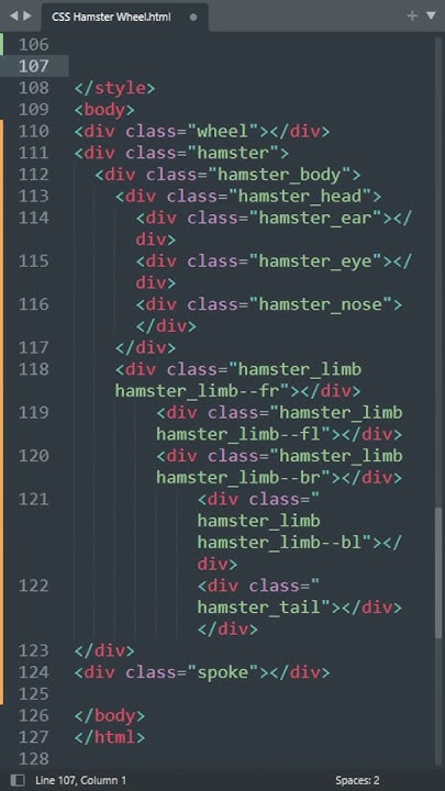 CSS hamster wheel #shorts #coding #css #trending #html #animation #programming #frontend # ...