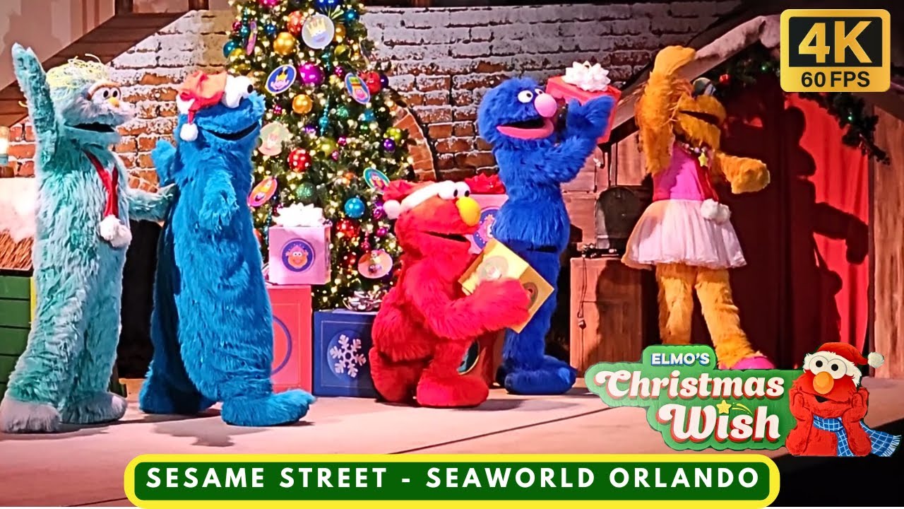 Sesame Street - Elmo's Christmas Wish (Show Completo 4K) SeaWorld ...