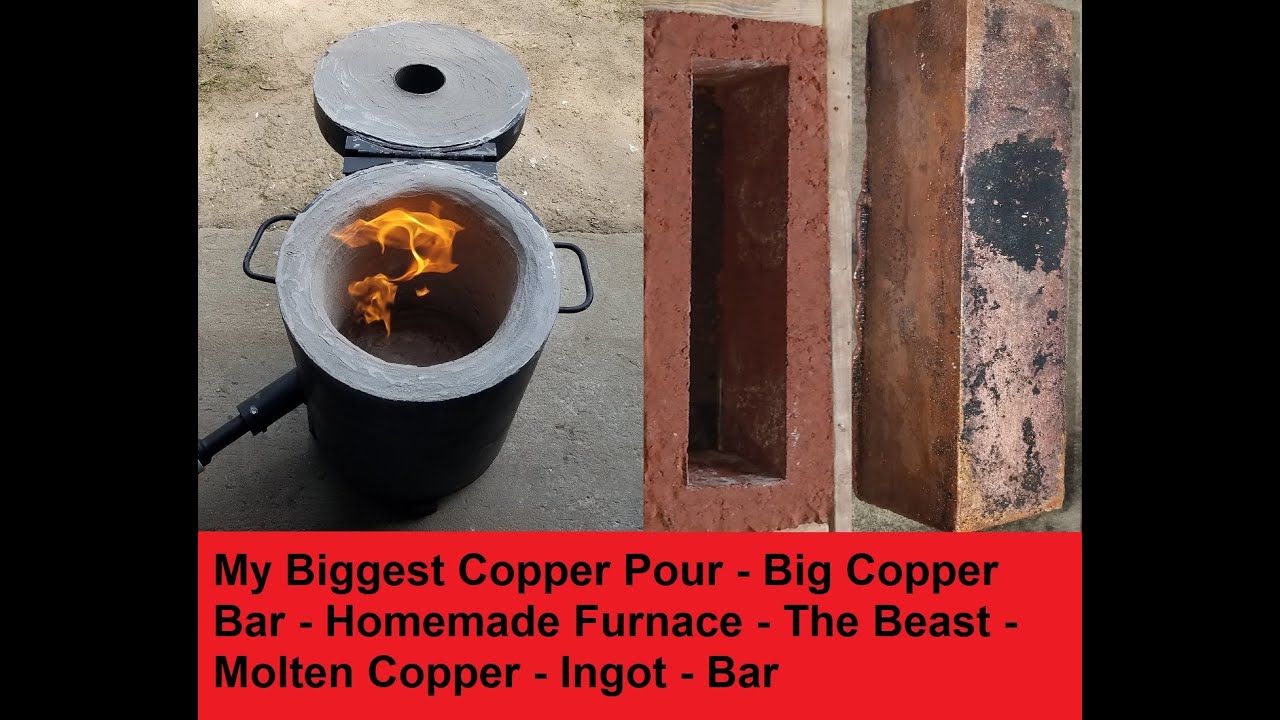 552oz/34+lbs - The Biggest Copper Bar, I've ever made - Large Copper ...