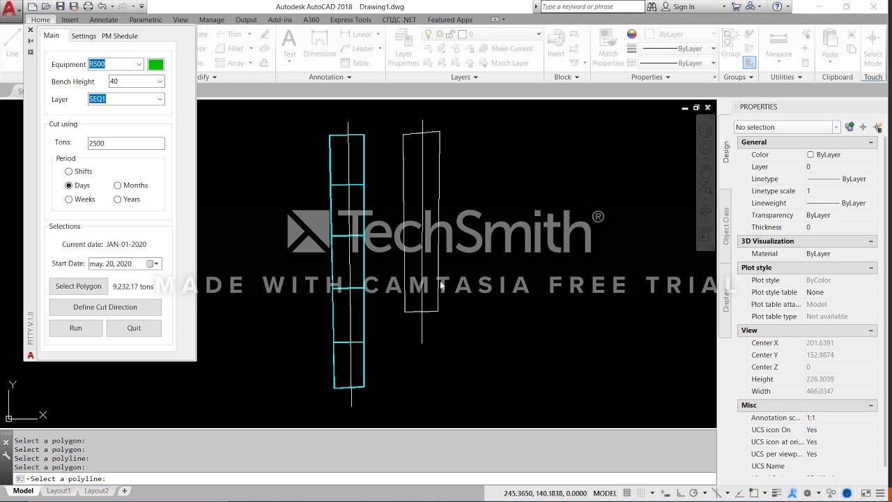 AutoCAD program Sample - YouTube