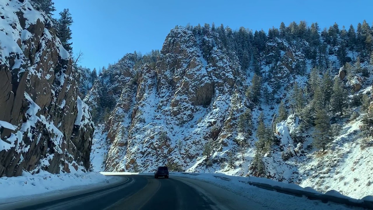 Driving in western Colorado in winter - YouTube