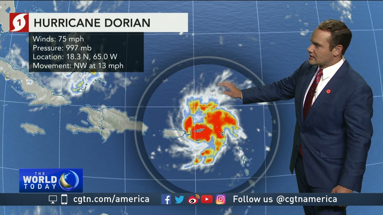 Chris Nallan on projected paths for Hurricane Dorian - YouTube