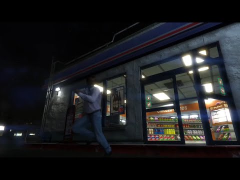 When You Rob A Convenience Store In GTA V…. - YouTube