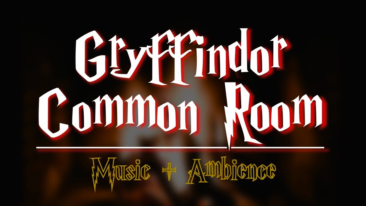 Gryffindor Common Room | Harry Potter - Relaxing ASMR Ambience to ...