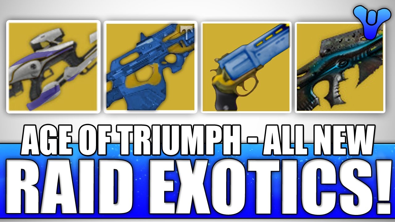 Age Of Triumph New Raid Exotics Adept Weapons! All You Need To Know ...