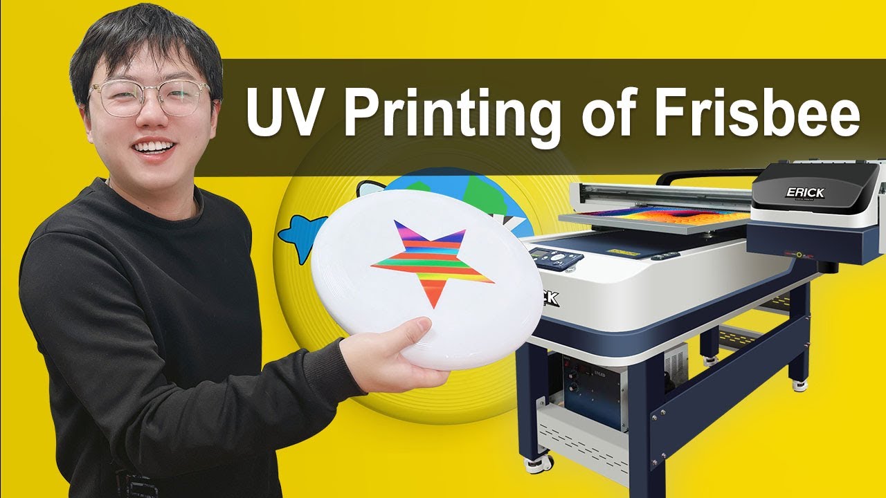 UV Printing Of Frisbee - YouTube