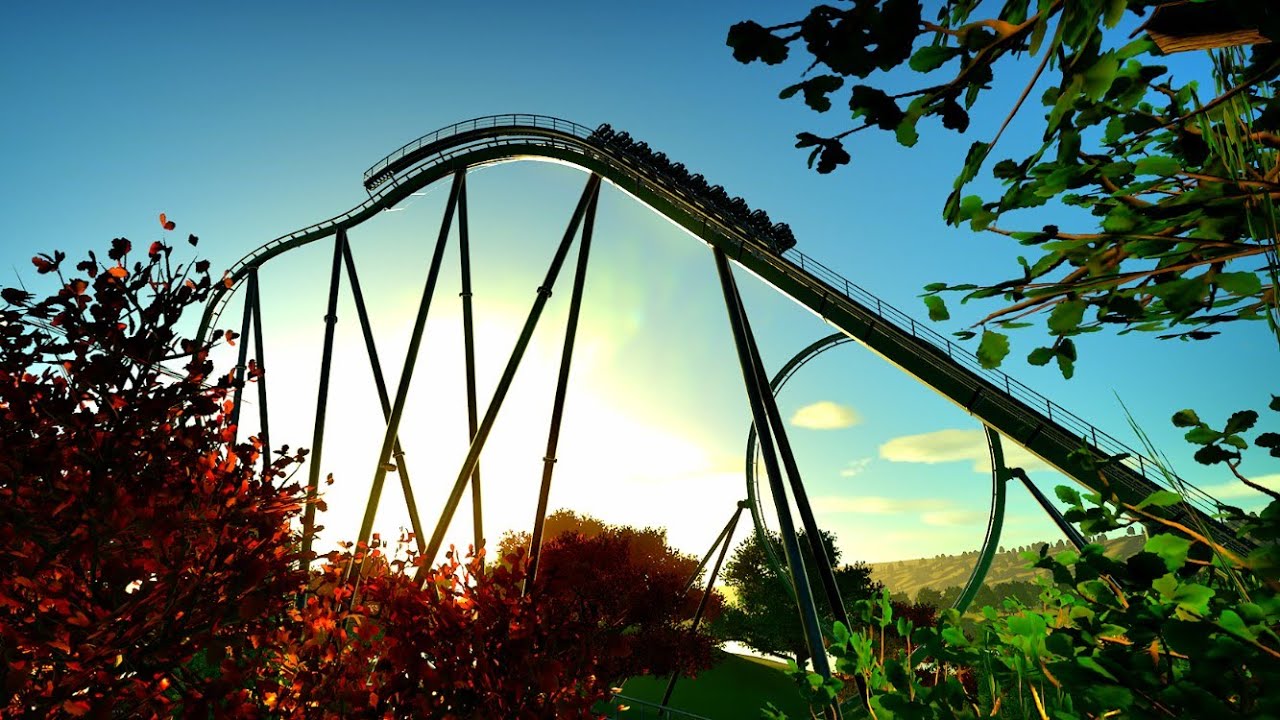 Evergreen - Compact B&M Floorless Roller Coaster - Planet Coaster - YouTube