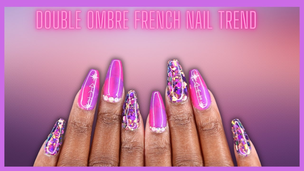 Double Ombre French Nail Trend Design | Patrice Nailed It! - YouTube