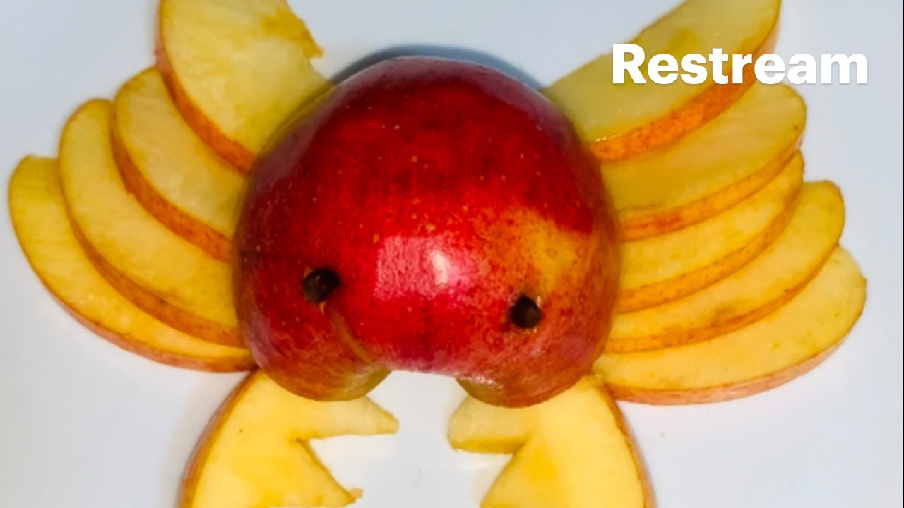 Fun Cutting Garnish ||Crab Apple Plate! - YouTube