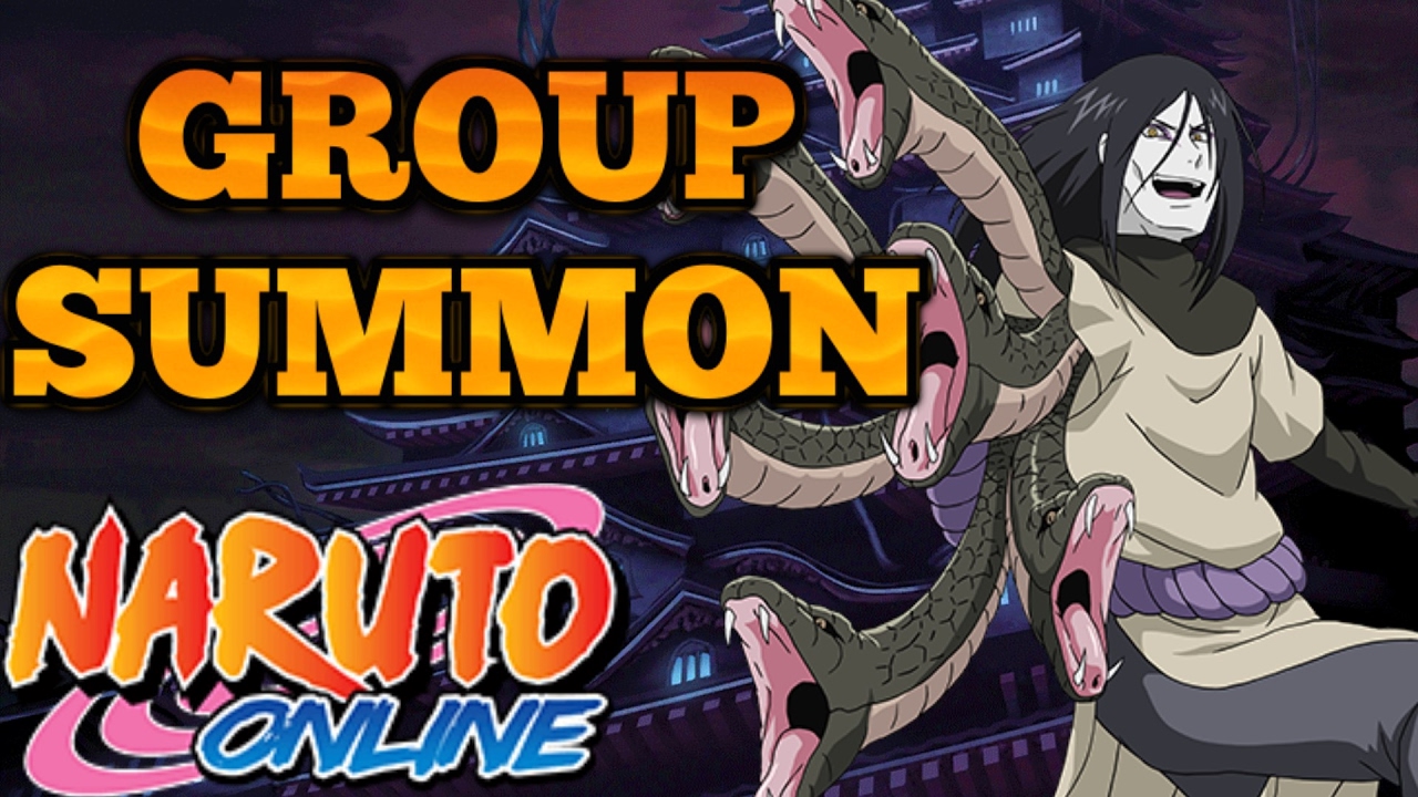 Naruto Online : NEW FEATURE Group Summon - Serpent - YouTube