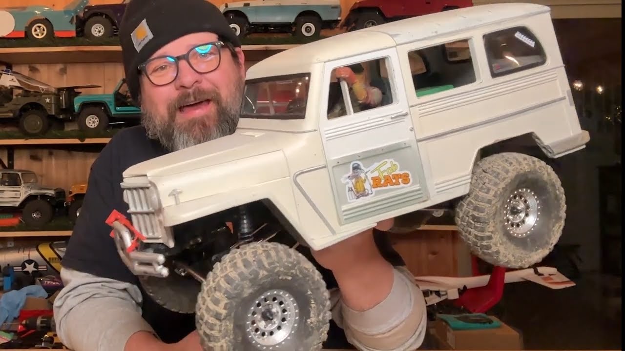 Fab Rats 3D Printed Willys Wagon Axial Basecamp Kit overview and Trail ...