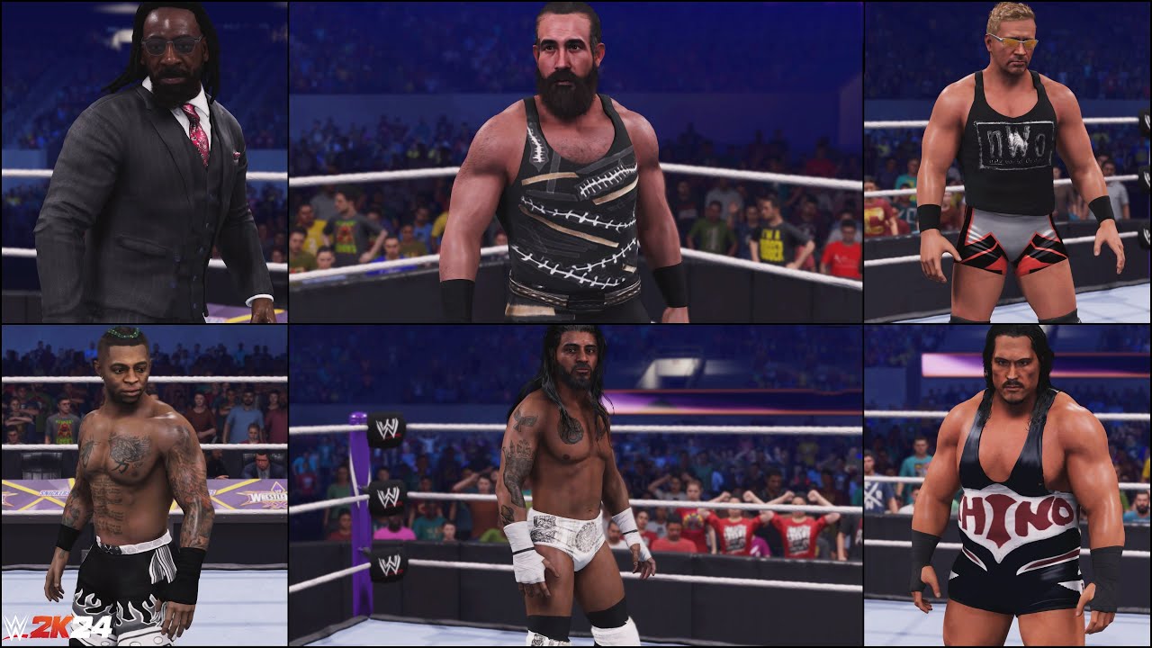 WWE 2K24: COMMUNITY CREATIONS: Brodie Lee, Booker T, Lio Rush, Jeff ...