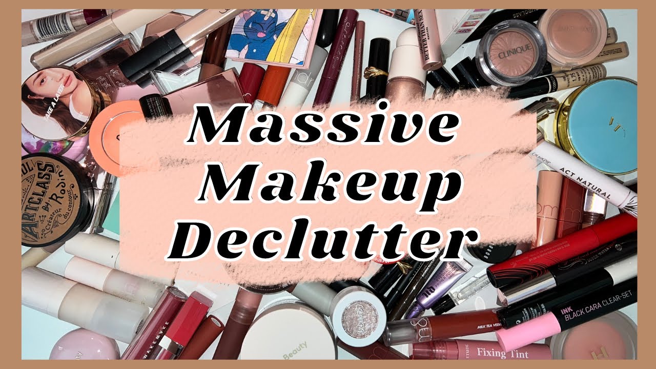 Decluttering ALL of My Makeup | Part 1 of Makeup Declutter - YouTube