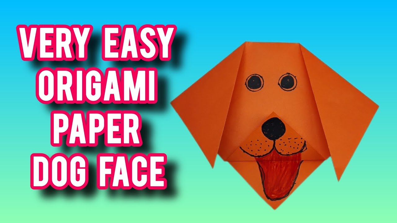 🐶Create Your Own Adorable Origami Paper Face|🐶Very Easy Origami paper ...