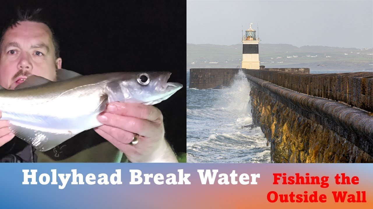 Holyhead Breakwater Fishing the Outside Wall - YouTube