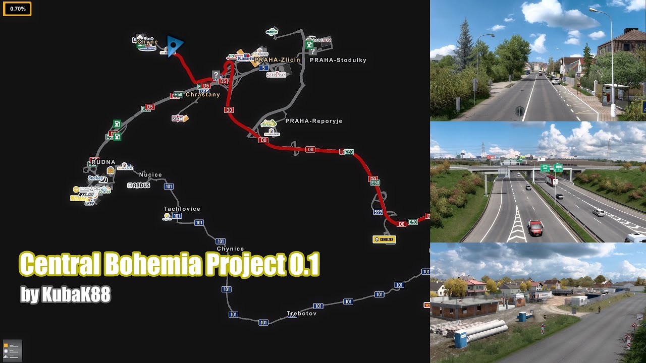Driving in Czech - Central Bohemia Project 0.1 map mod | ETS2 1.46 ...