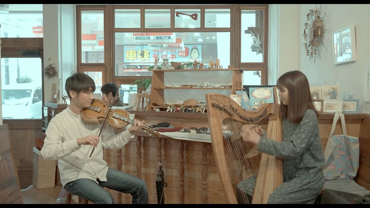 Riko & Yuki (Celtic Harp & Fiddle, Hardingfele) Live Settion at Resono ...