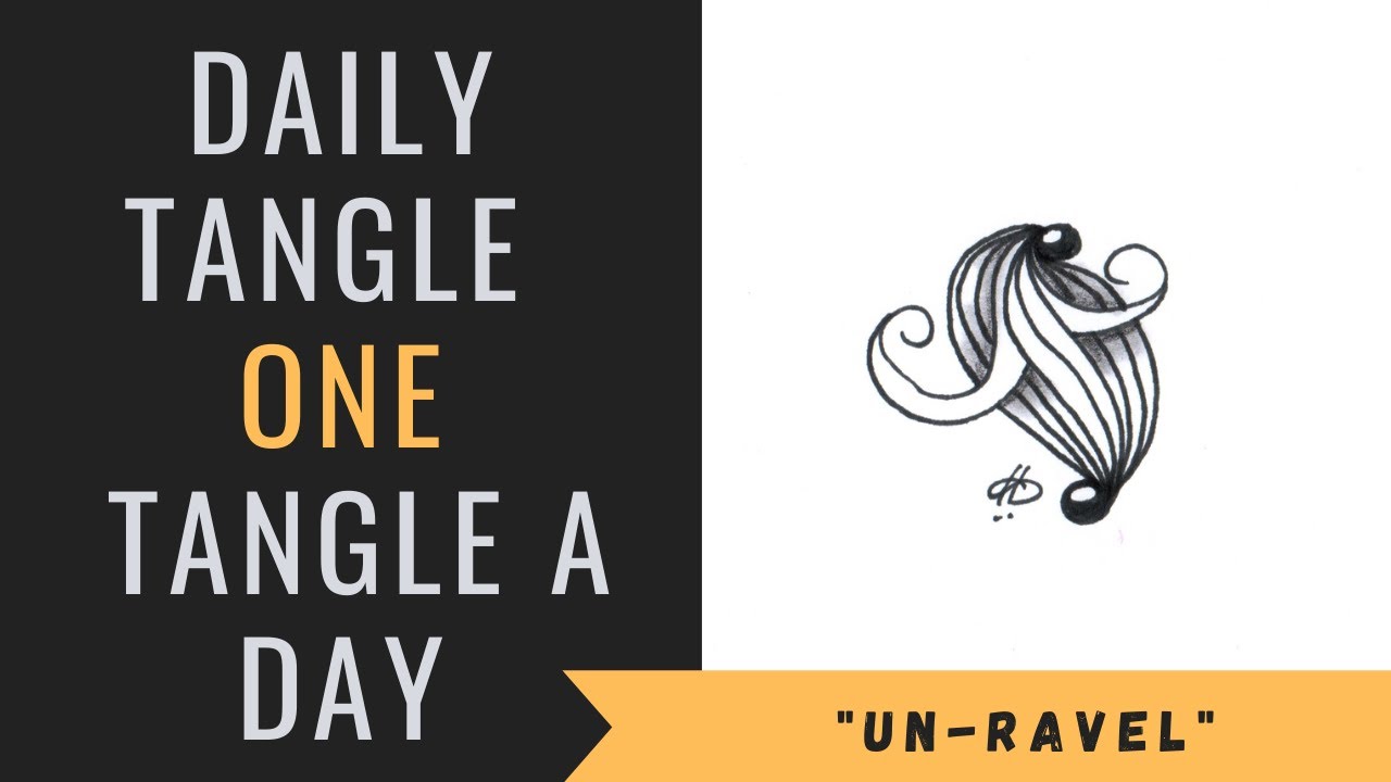 Daily Tangle - Pattern - Un-Ravel |How to draw...| - YouTube