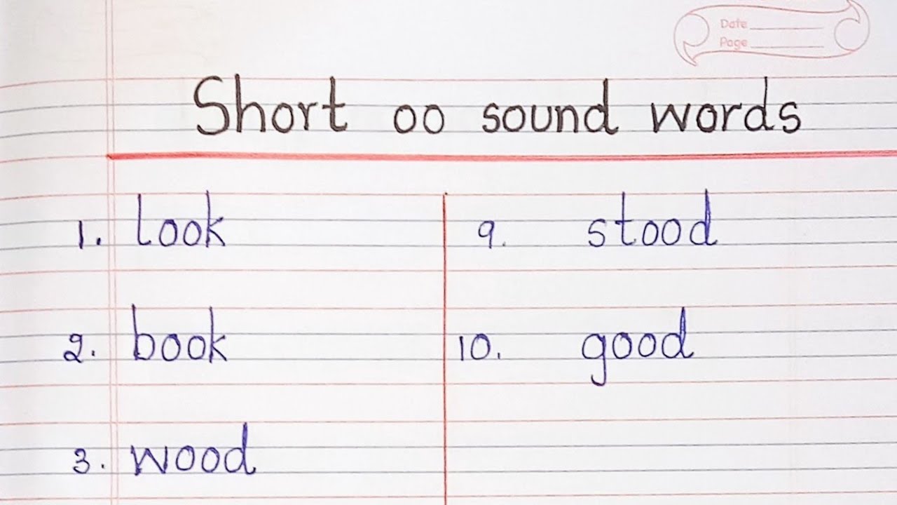 Short oo sound words - YouTube