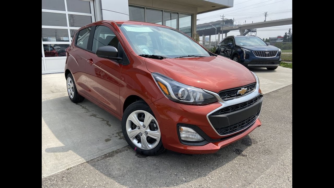 Orange 2021 Chevrolet Spark LS Review - GSL GM City - Calgary - YouTube