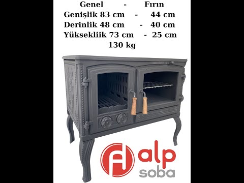 ALP SOBA SANAYİ   Döküm Yatay Kuzine Soba  İncelemesi MERCAN MODELİ