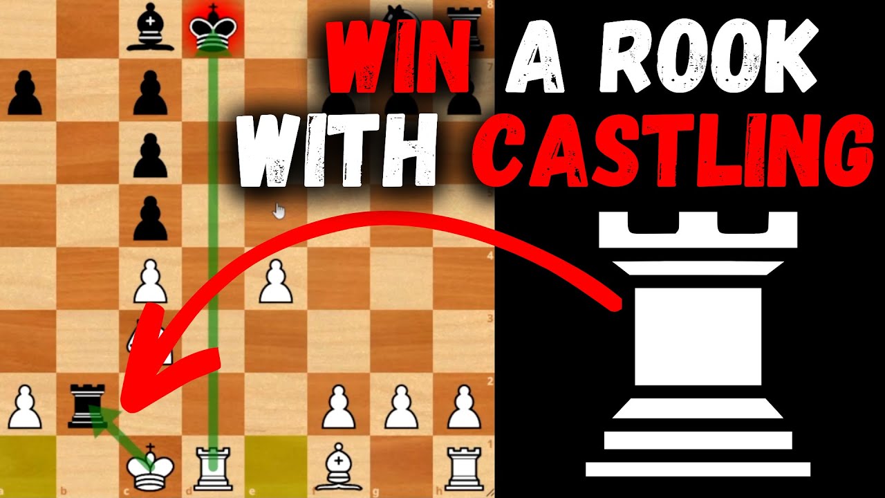 One of the most BEAUTIFUL chess traps Win a rook with CASTLING - YouTube