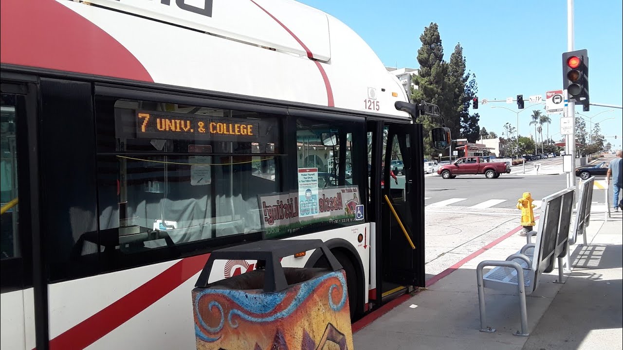 (Rare) San Diego MTS New Flyer XN60 1215 Route 7 - YouTube