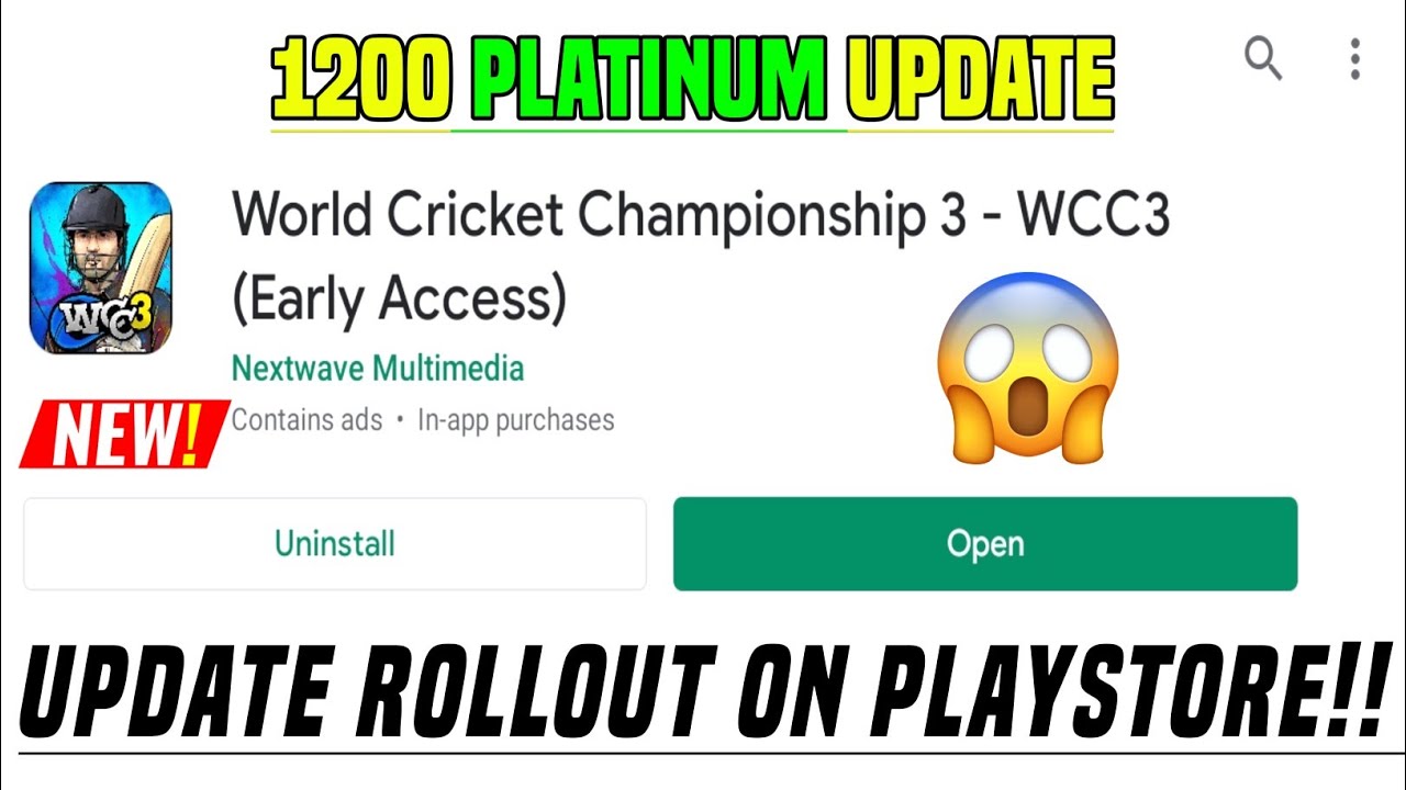 WCC-3 GAME V.0.5 UPDATE ROLLOUT ON PLAYSTORE | WCC-3 NEW UPDATE REVIEW ...