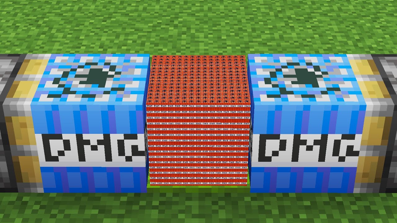 blue tnt + 1000 tnt + blue tnt = booM! - YouTube