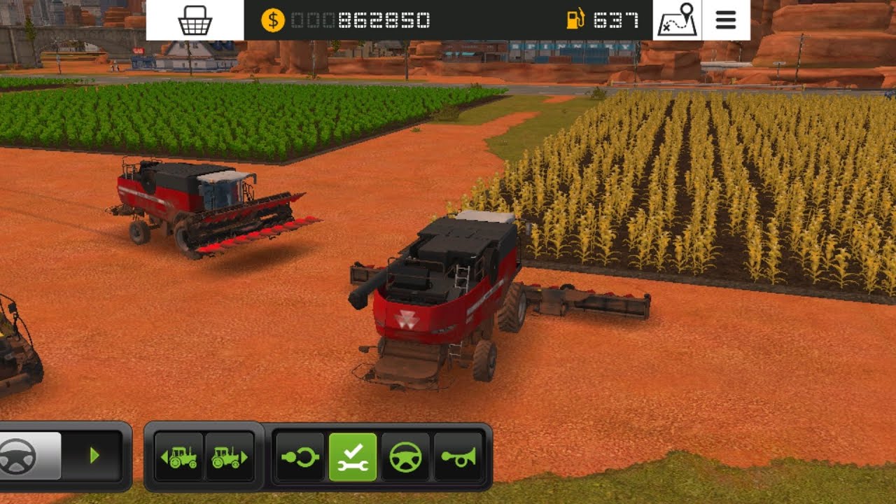 Corn farming simulator 18 Massey Ferguson - YouTube