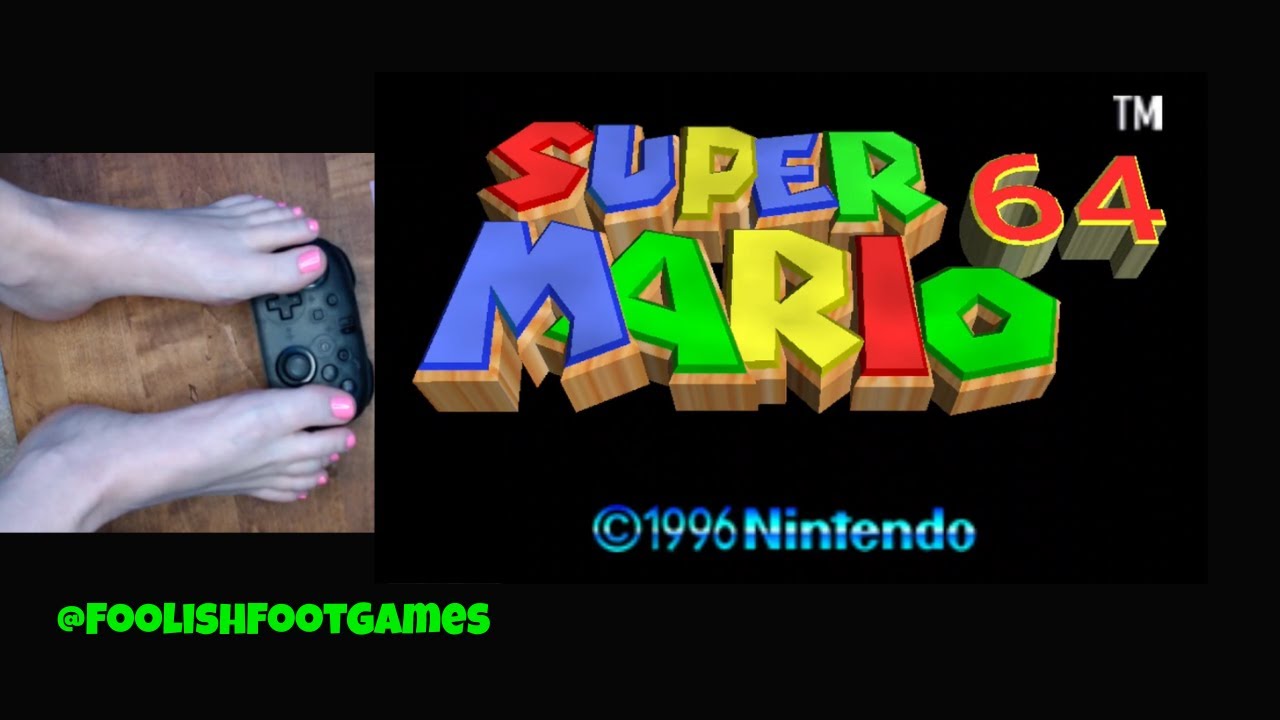 Super Mario 64 using only my feet! #supermario #nintendoswitch #n64 # ...