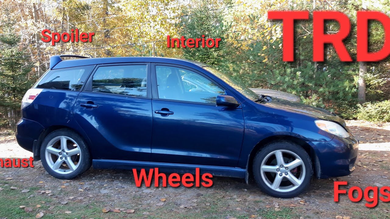 The Toyota Matrix TRD?? A package offered only in Canada - YouTube