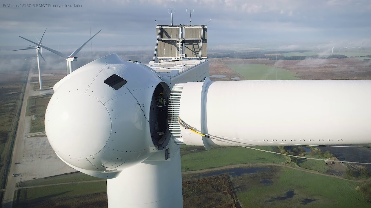 EnVentus prototype installed, produces first kWh - YouTube