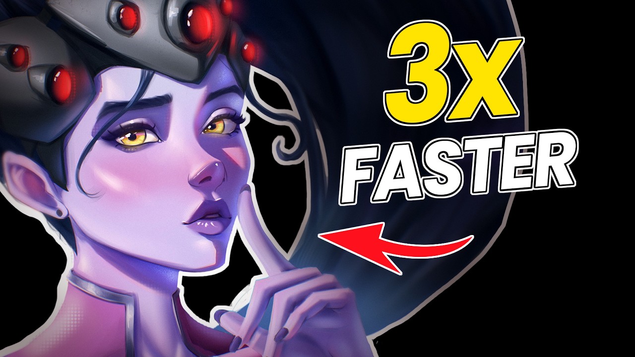 5 Art Tips That WILL Make You FASTER at Drawing (for beginners) - YouTube